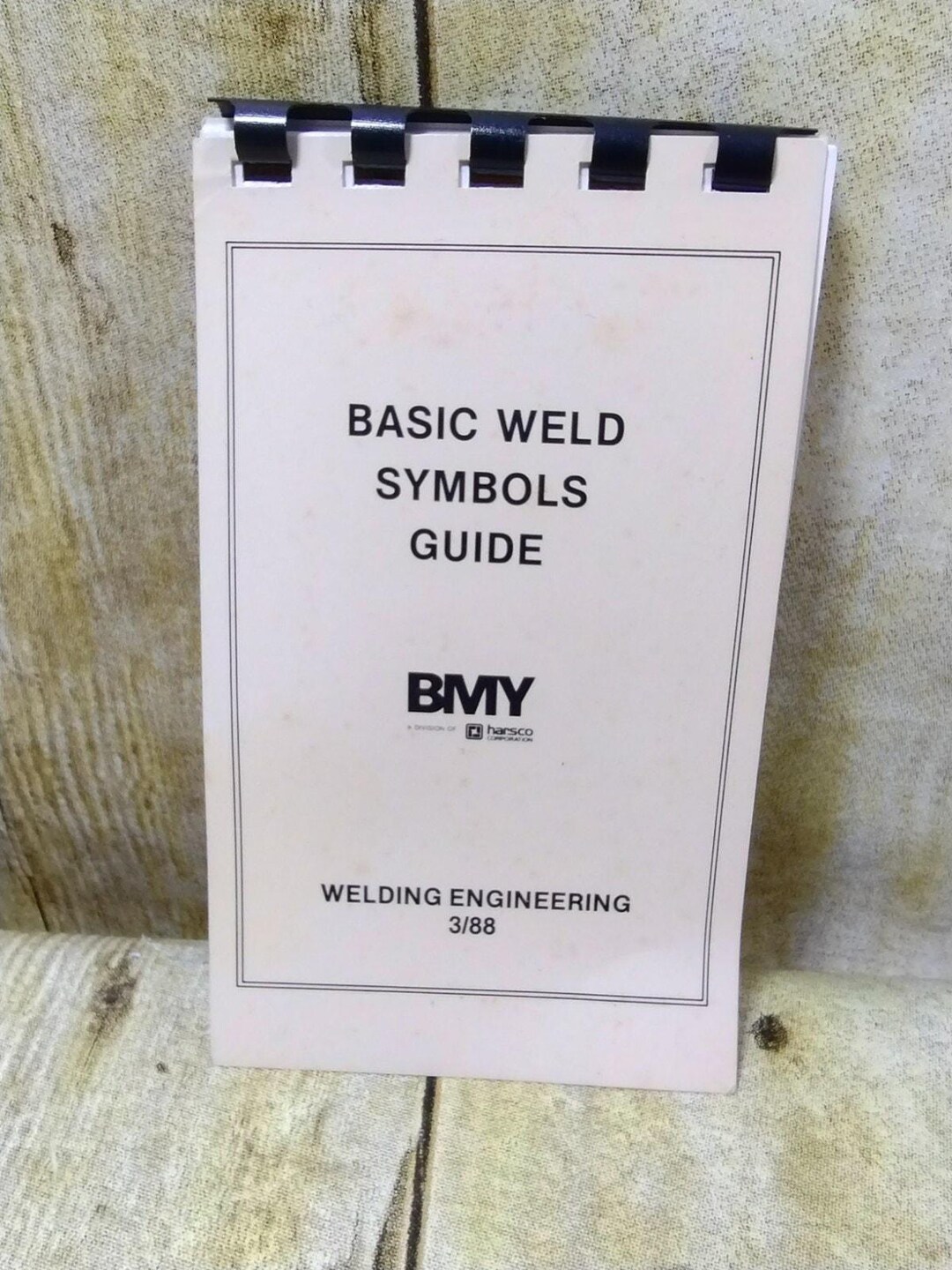 Basic Weld Symbols Guide BMY Welding Engineering 3/88 Booklet - Etsy