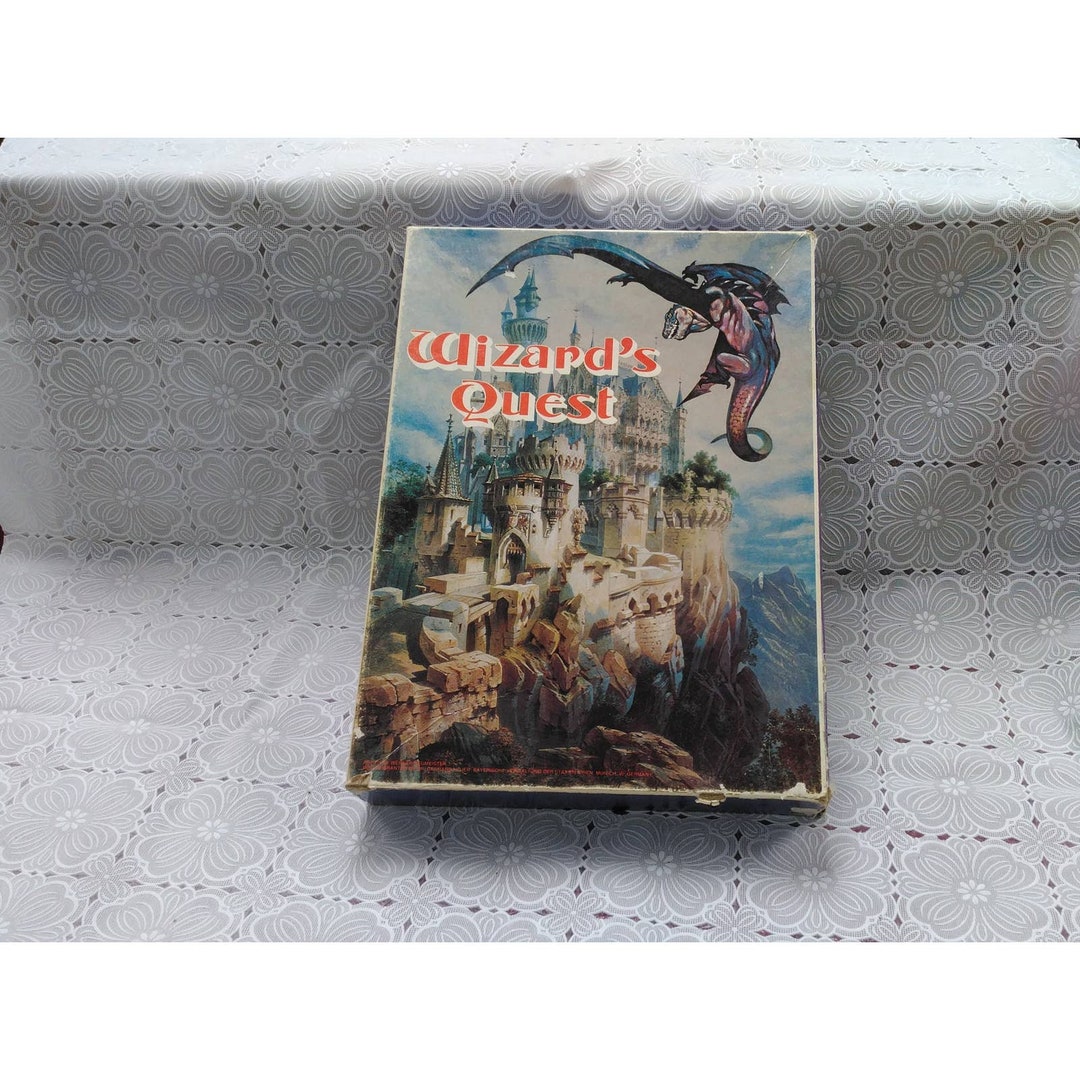 Vtg Wizard's Quest Bookcase Game 825 Treasure Hunt on the Fantastic ...