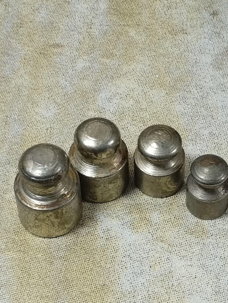 Vintage Brass 2 Oz (.06 KG) Scale Trip Balance Weights Set of 4 - Etsy