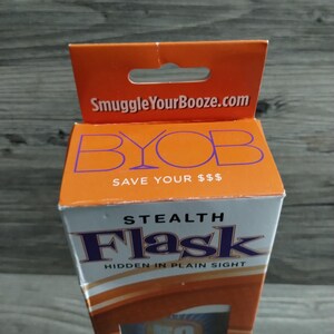 Vtg Stealth Flask 50 Sports Sunscreen Bottle Smuggle Your Booze ebox D ...