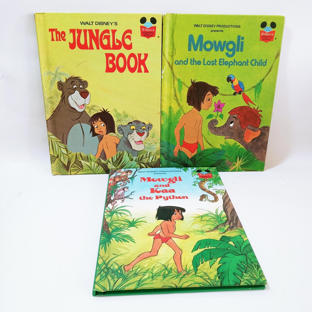 Vtg Disney's Jungle Book Mowgli Wonderful World of Reading - Etsy