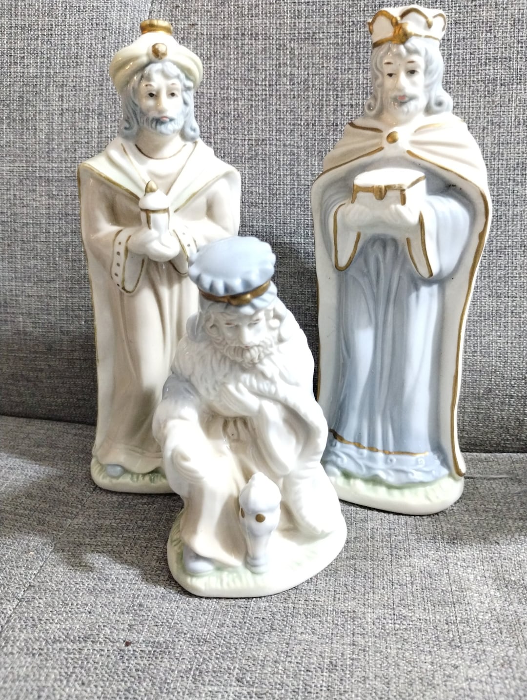 Vtg Christmas Nativity Ceramic 3 Wise Men Cb5 - Etsy