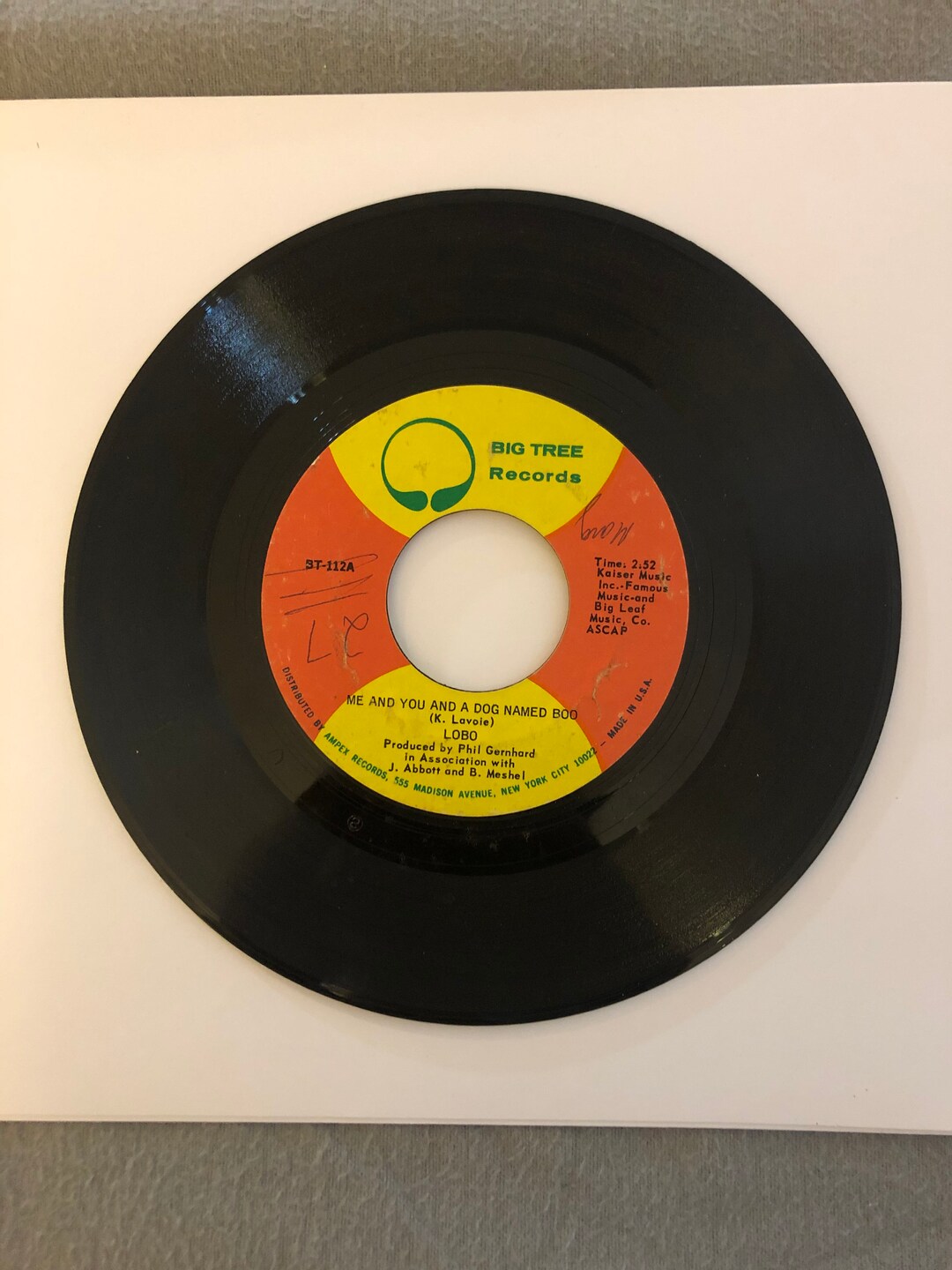 Vintage Big Tree Records Walk Away From It All (K. Lavoie) and Me and ...