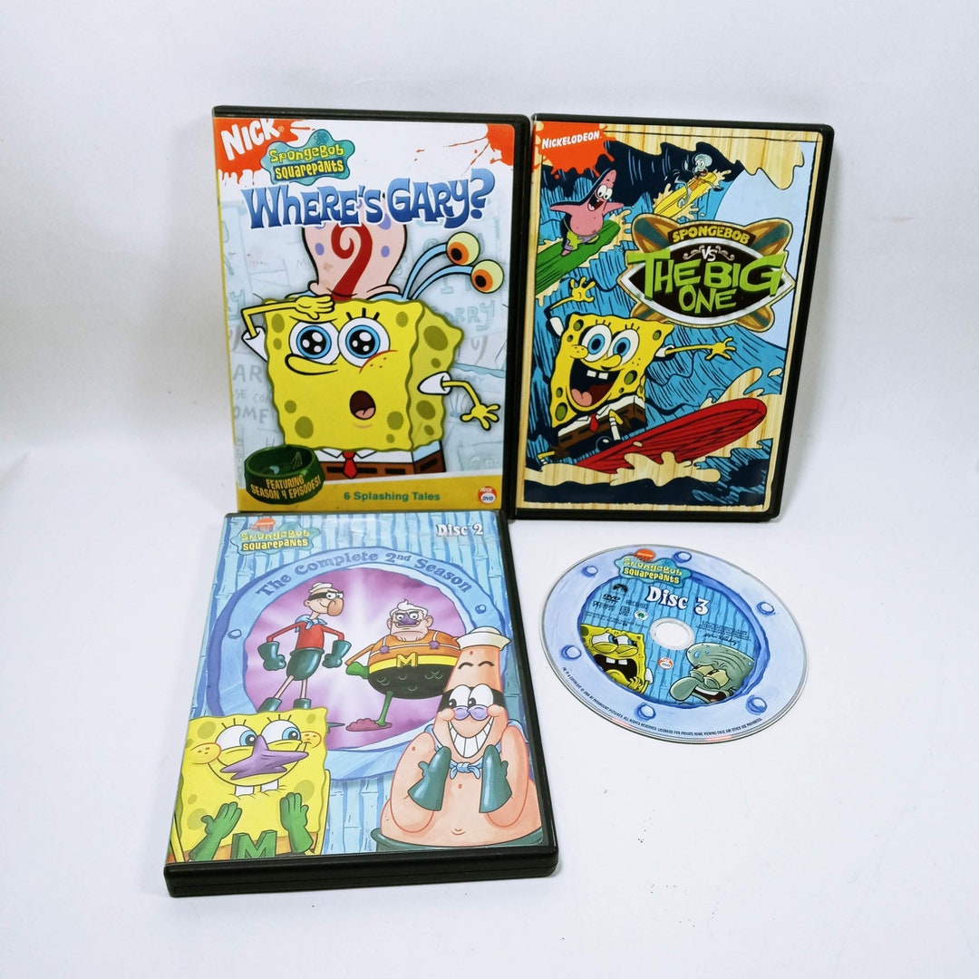 Vintage Nickelodeon Sponge Bod Squarepants Children's 3 DVD Bundle hsu ...
