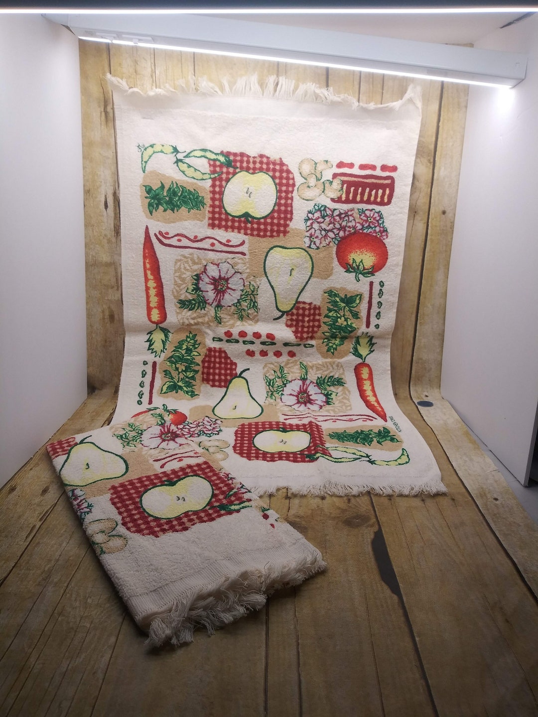 Vintage Fruits & Vegetable Tea Towels Set of 2 Garden Harvest Kitchen Towels New (3) - Etsy