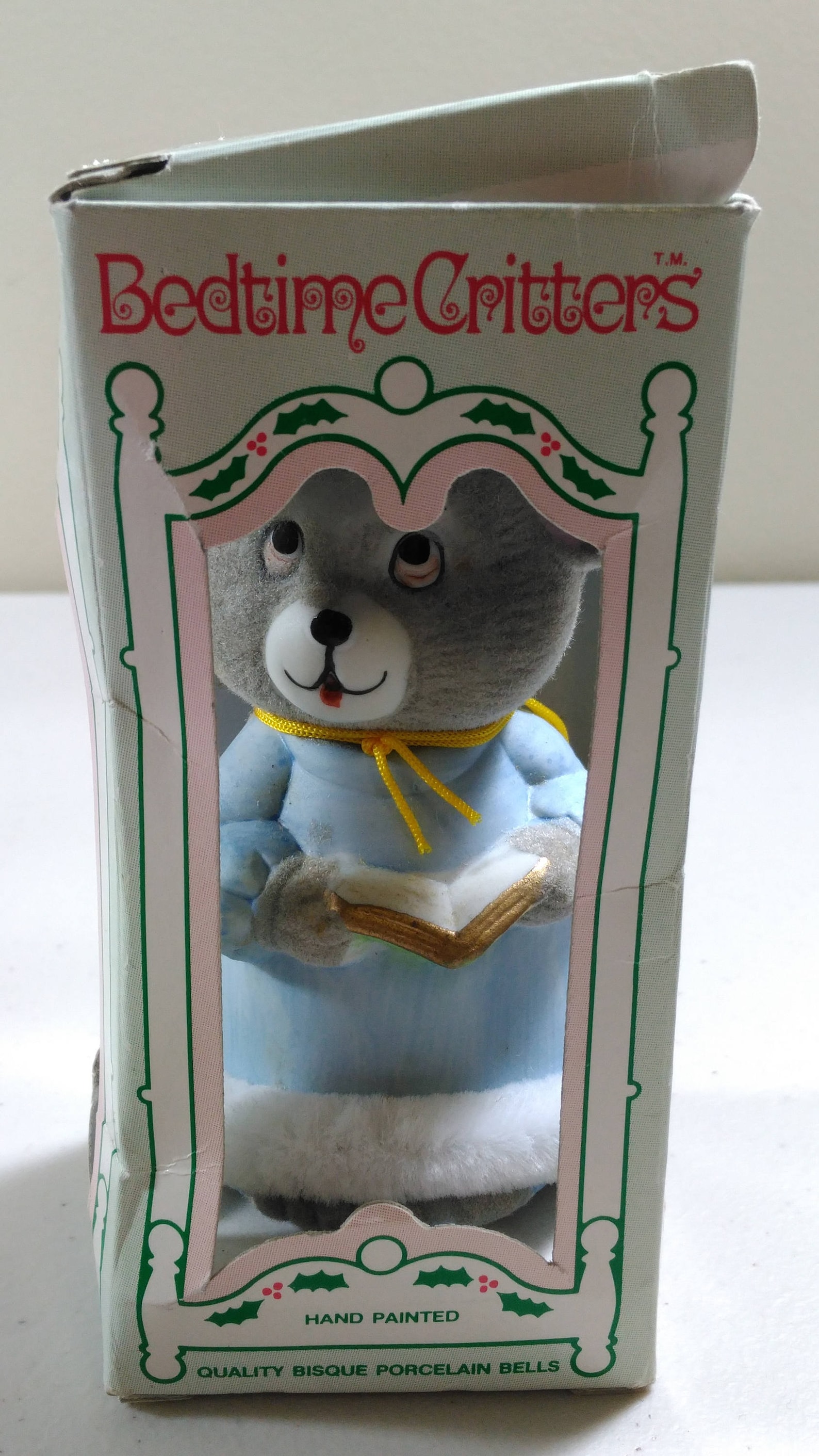 Jasco Bedtime Critters Bell Mouse in Night Cap and Gown Hand | Etsy