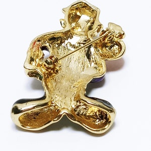 Vintage Hobo Clown Brooch Enameled Creepy Clown Pin Purple Green ...