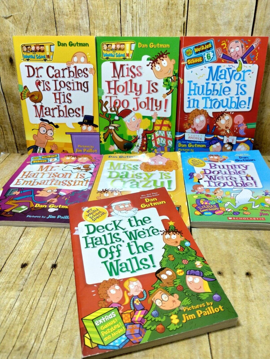 My Weird School Daze Books Dan Gutman Lot 7 Books 1, 2, 6, 14, 19 & 3 ...