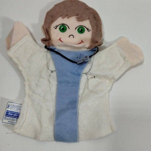 CREATIVE EDUCATION Felt Hand Puppets 1st Responders Doctor Police ...