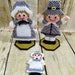 Vtg Thanksgiving Pilgrim Family Plastic Canvas Craft Set of 3 b5 - Etsy