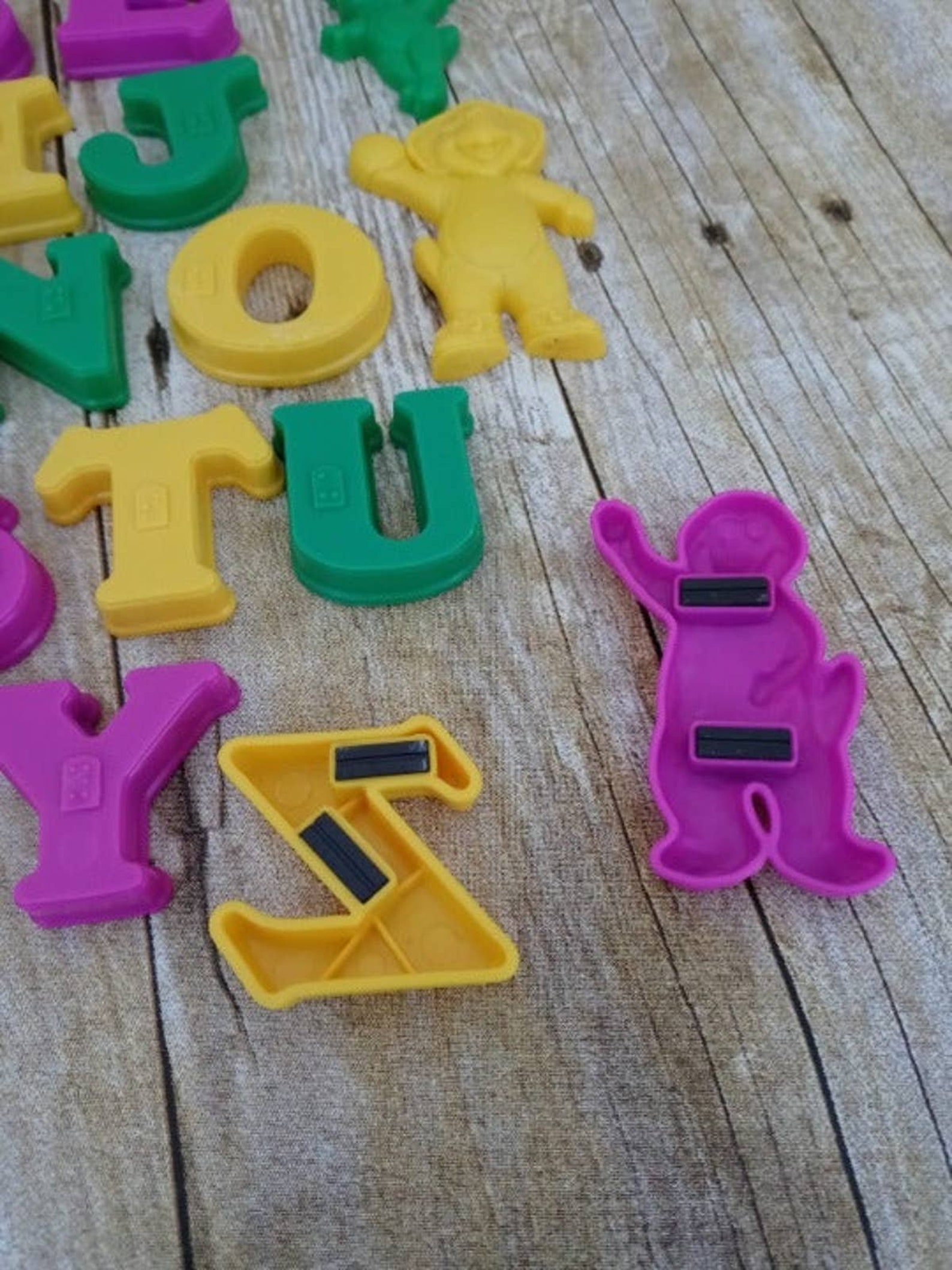 Vintage Barney ABC Magnets BJ & Baby Bop Alphabet Refrigerator | Etsy