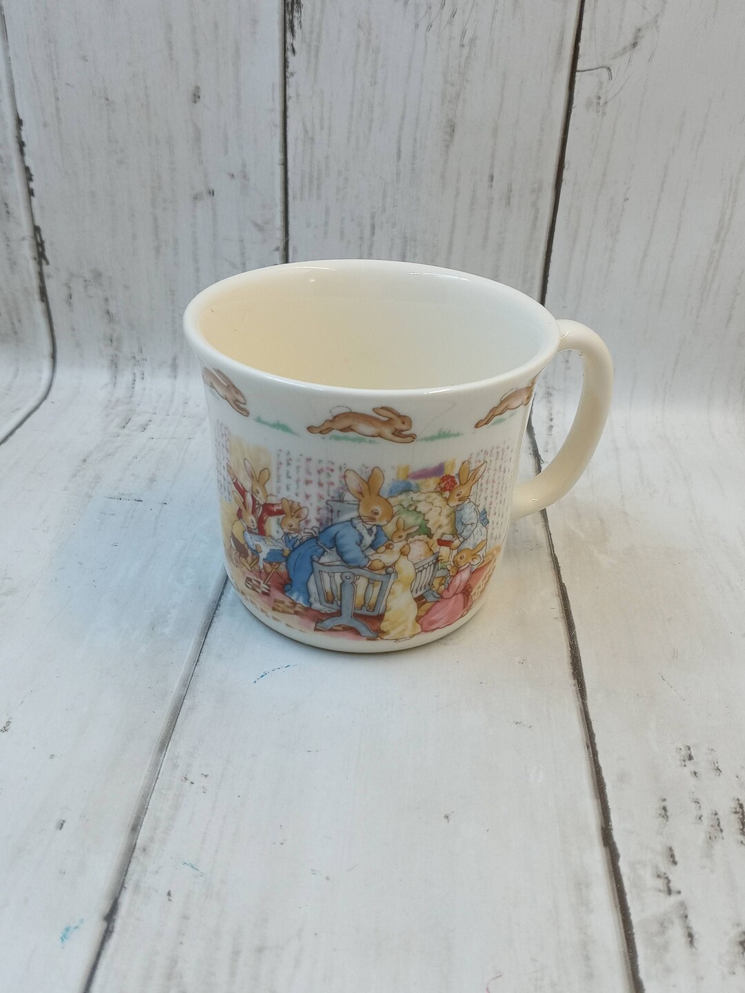 Vintage Royal Doulton Bunnykins Mug Child's Bunny Rabbit Cup "celebrate ...