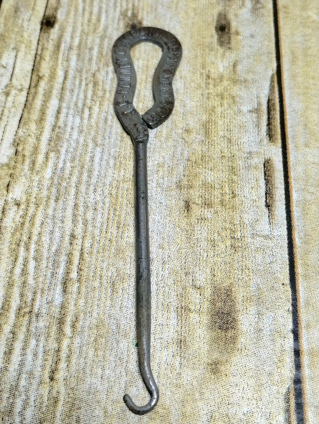 Antique JC Penny Shoe Button Hook Department Store Advertisement (b9 ...