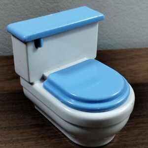 Vintage Little Tikes Dollhouse Size Blue Toilet Bowl mt1 - Etsy