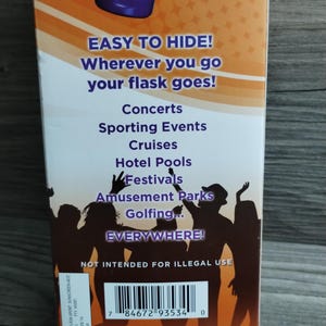 Vtg Stealth Flask 50 Sports Sunscreen Bottle Smuggle Your Booze ebox D ...