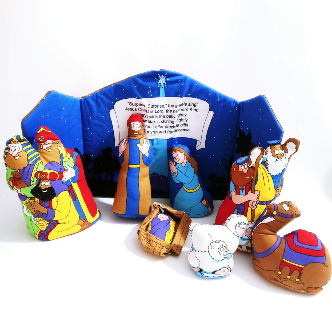 Beginners Bible Stuffed Nativity Set Plush 8pc Crafted Set - Etsy