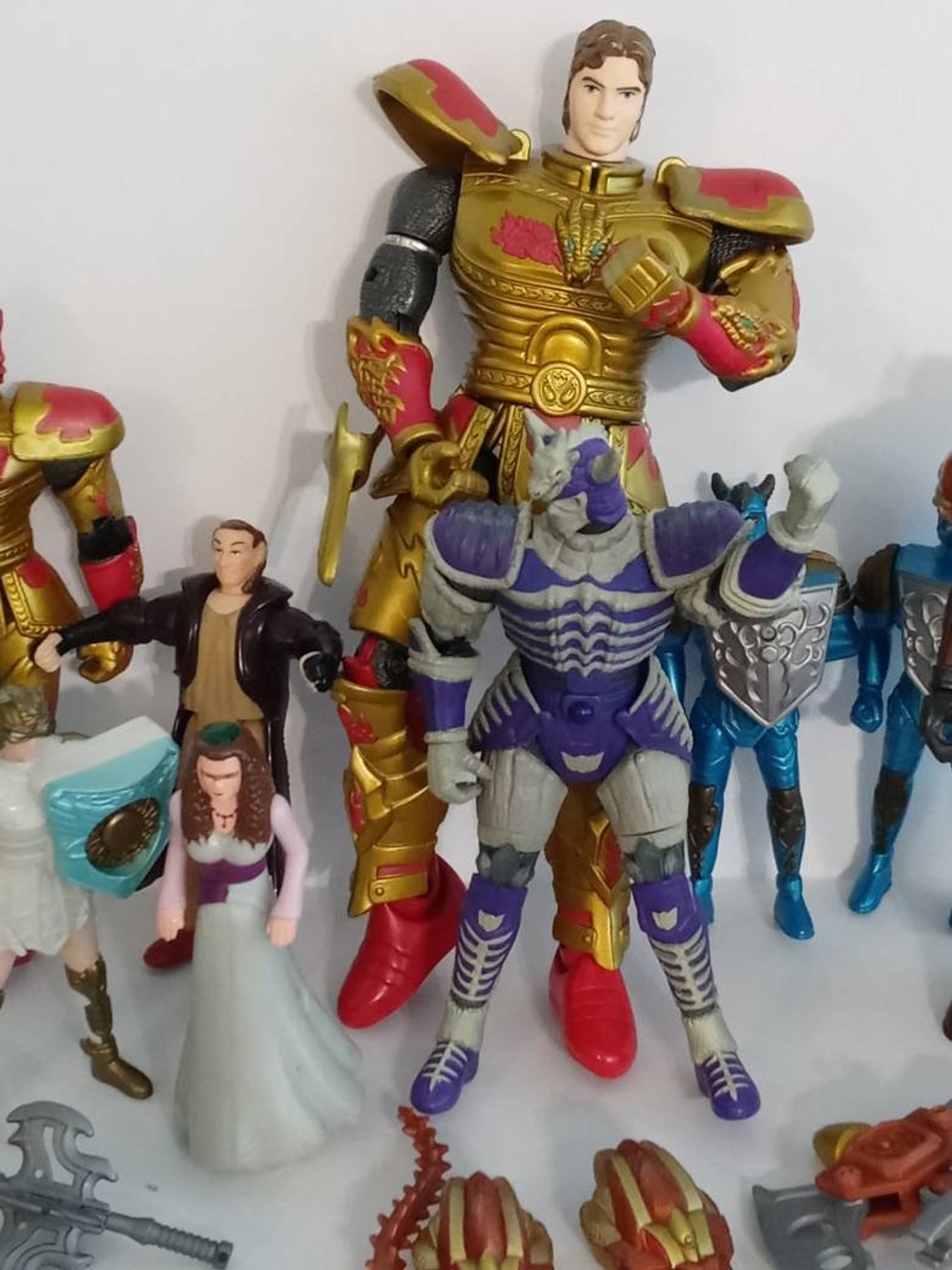 Vintage Mystic Knights Action Figures w/ Accessories Weapons | Etsy