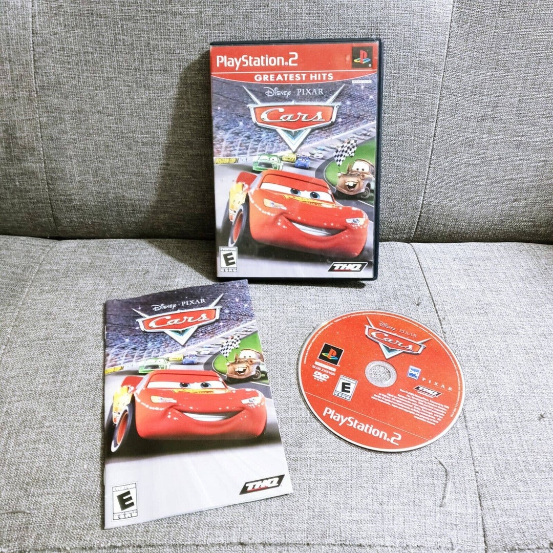 Disney's Pixar Cars Sony Playstation 2 PS2 Video Game Complete With ...