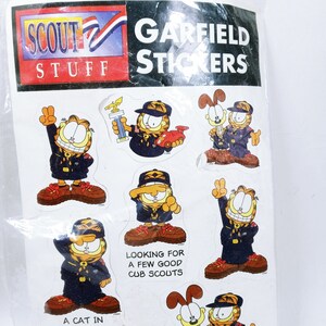 Vintage Garfield Odie Boy Scouts Stickers Scout Stuff Camping (4d) - Etsy