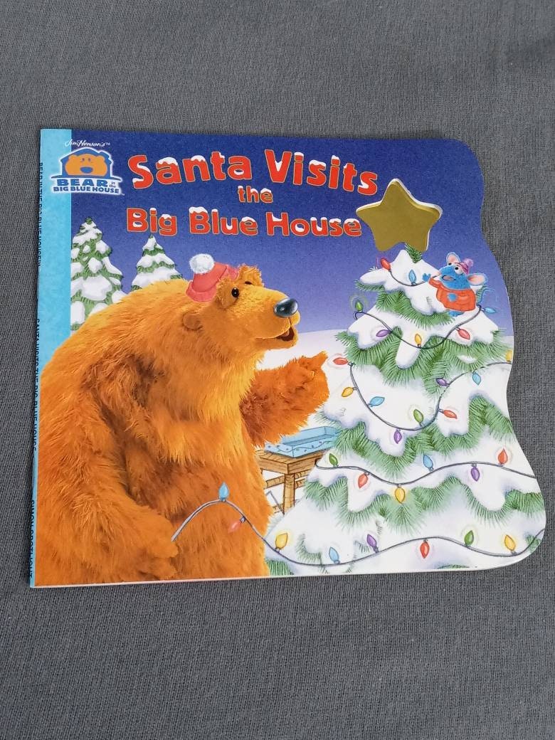 Christmas w/ Bear Big Blue House Book Santa Visits the Big | Etsy