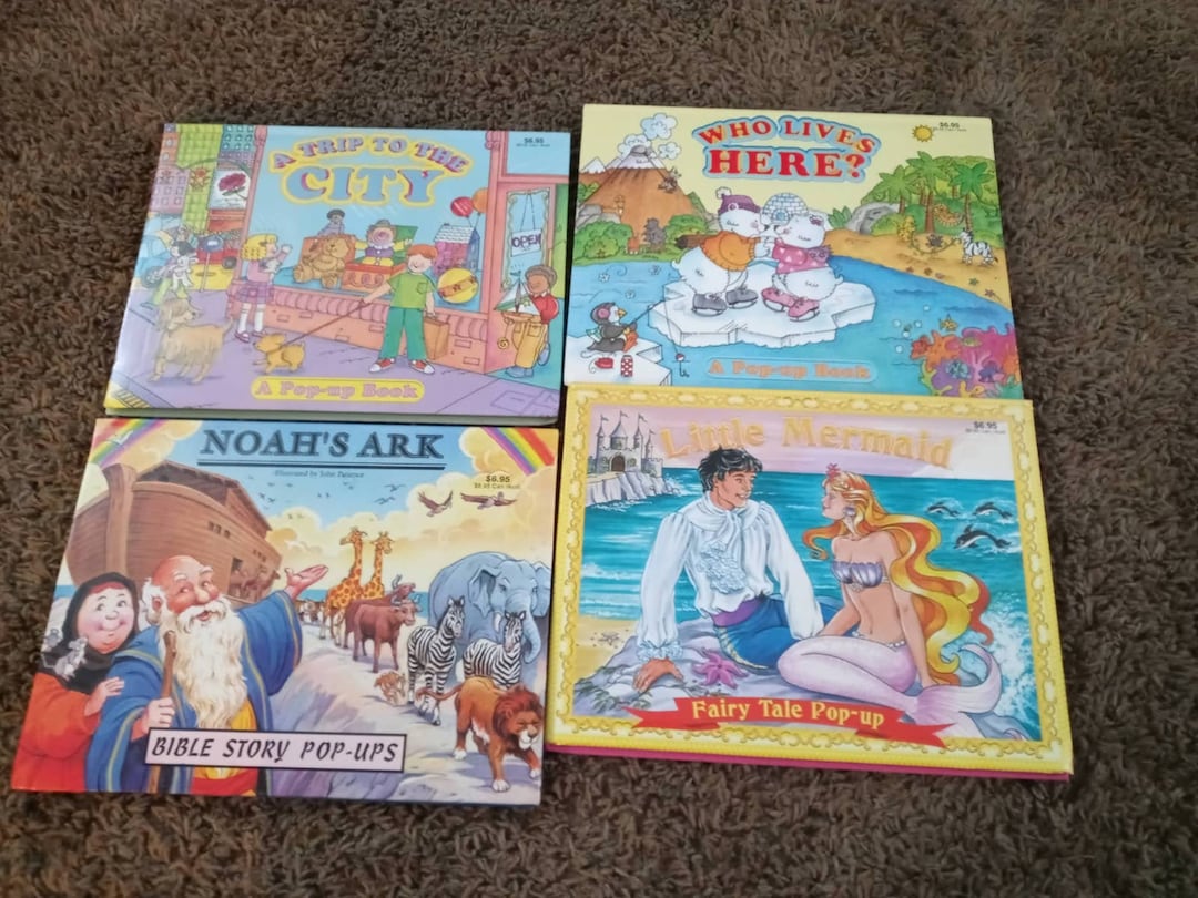 Vintage Playmore Waldman Pop-up Books Set of 4 Children's Stories (bb4 ...