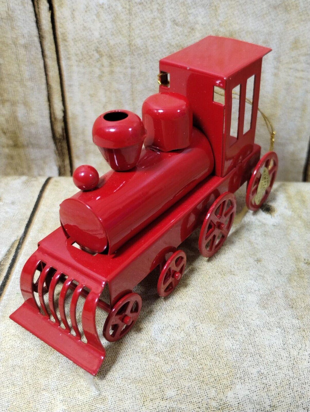 Vtg Silvestri Red Train Engine Metal Toy Stocking Ornament (cbw) - Etsy