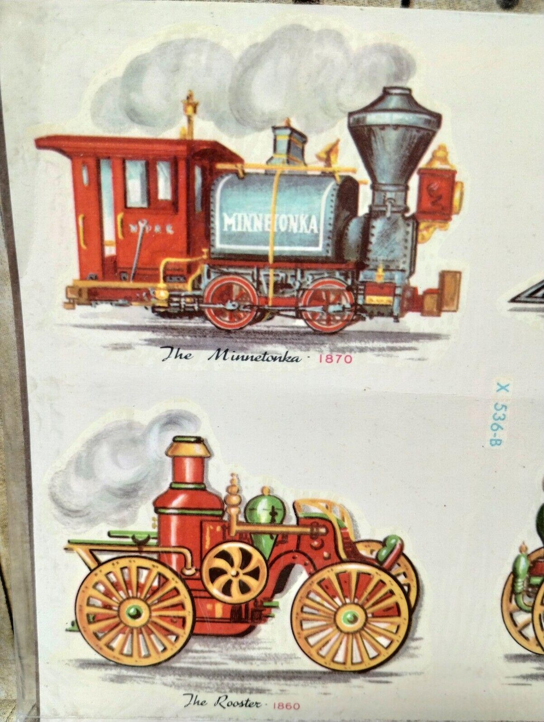 Vtg Steam Engines of 1800s Trains Meyercord Decal Sheet - Etsy