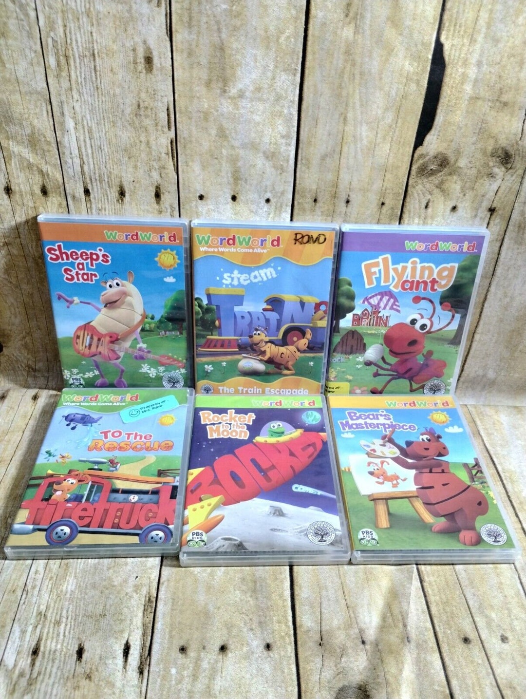 Wordworld Lot of 6 Dvds PBS Kids TV Show Reading Learning Spelling ...