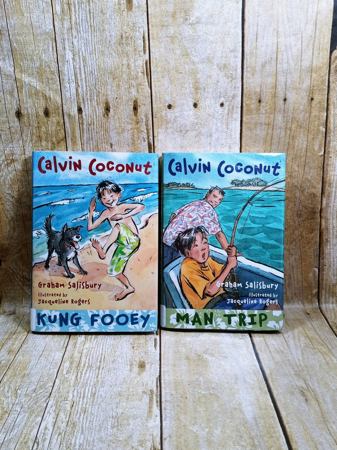 Vintage Calvin Coconut by Graham Salisbury Hardcover 2 Book Bundle (bb6 ...