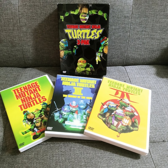 Teenage Mutant Ninja Turtles 3-pack DVD Boxed Set TNMT 1 2 3 - Etsy