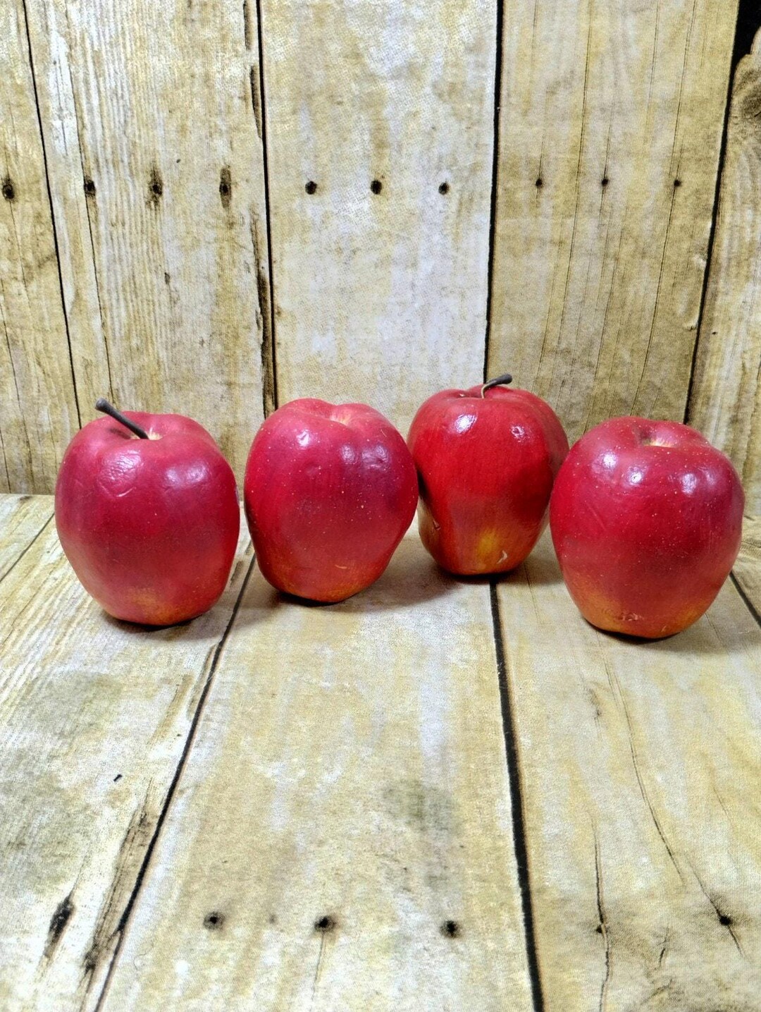 4 Fake Apples for Display Foam Artificial Fruit - Etsy