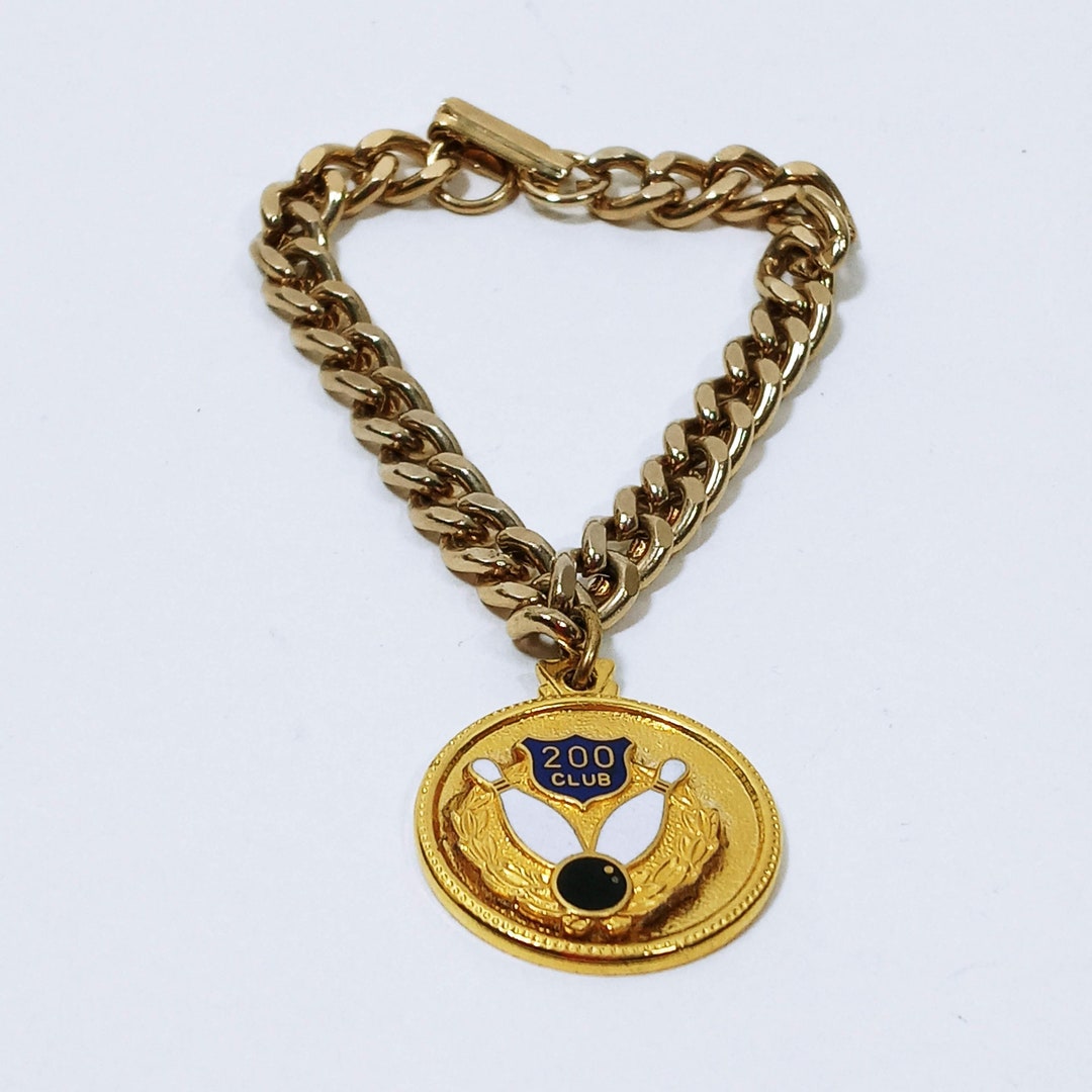 Vintage 200 Club Bowling Charm Bracelet Gold Tone (jb3ff) - Etsy