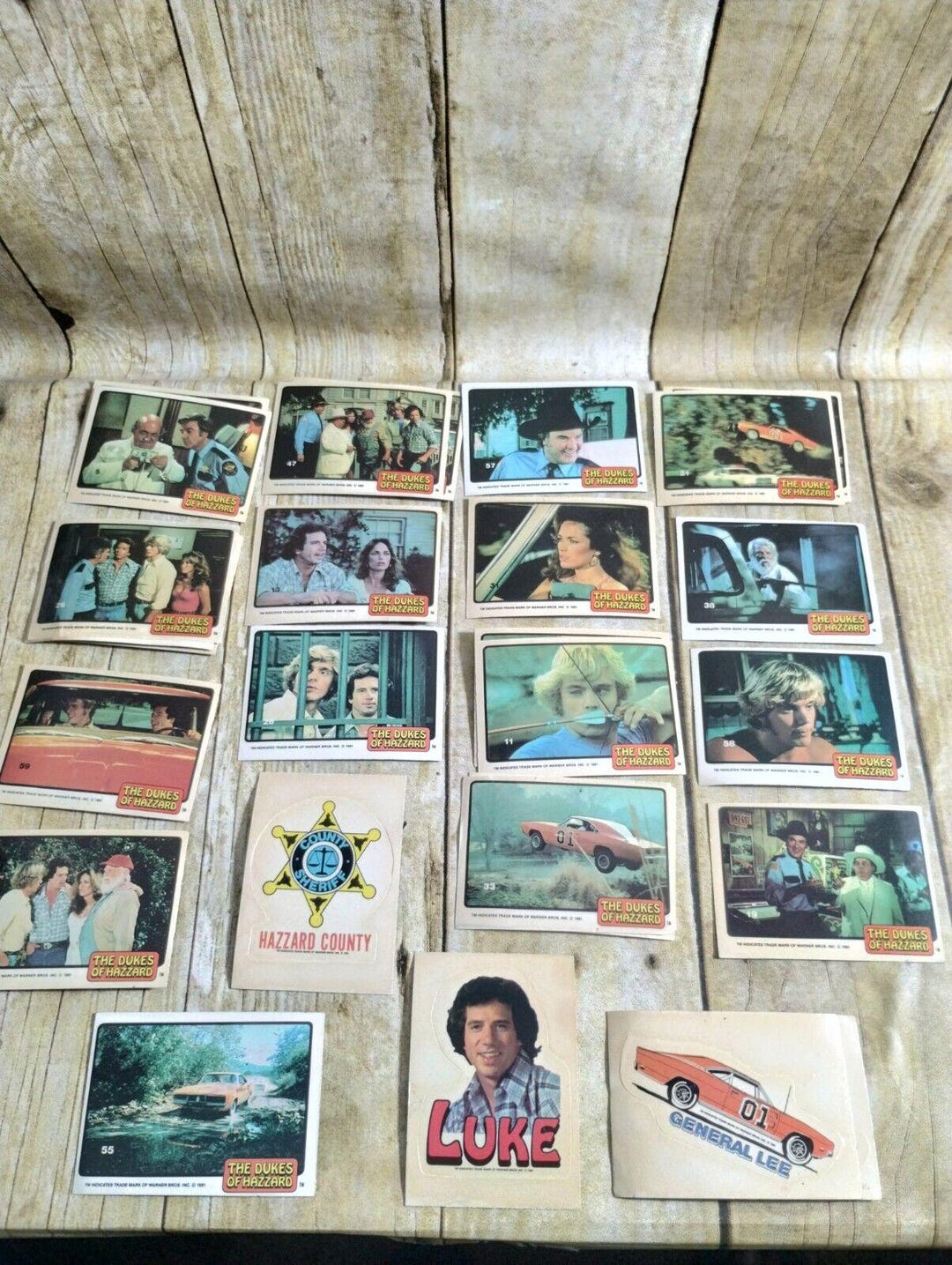 1980 Dukes of Hazzard Vintage Trading Cards Stickers - Etsy