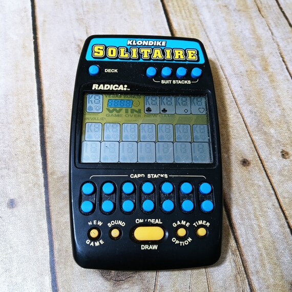 Vintage Radica Klondike Solitaire Handheld Electronic Game - Etsy