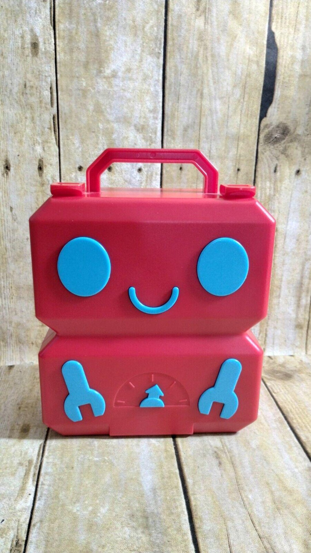 Lakeshore Carry Around Robot Town Playset & Robot Figures Toy Case 7 ...