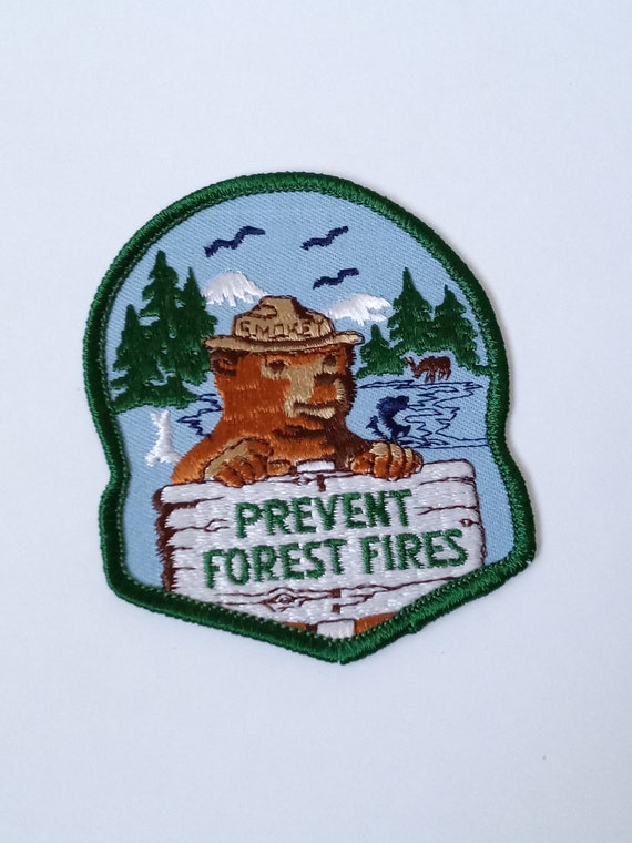 Vintage Smokey the Bear Patch prevent Forest - Etsy