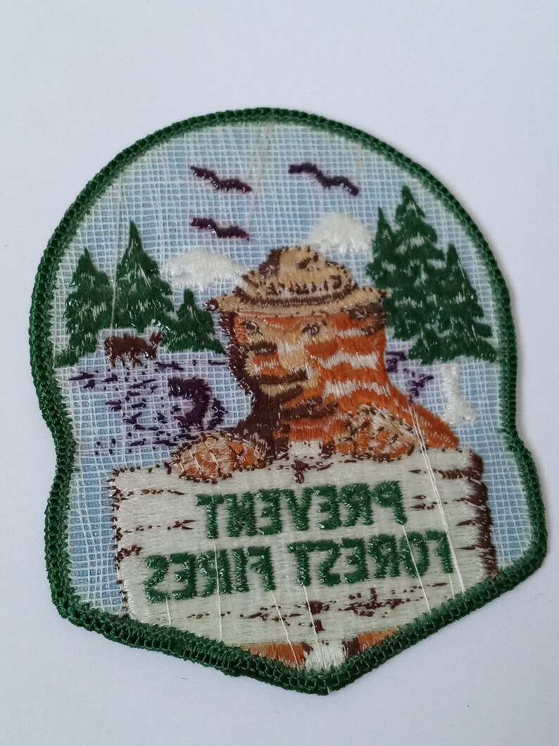 Vintage Smokey the Bear Patch prevent Forest - Etsy