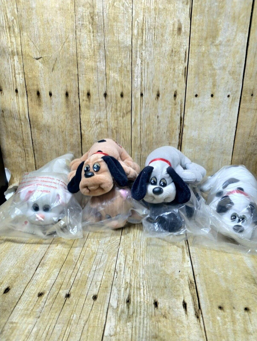 Pound Puppies & Purries Plush Lot of 6 Vtg TONKA Dogs Csts Stuffed ...