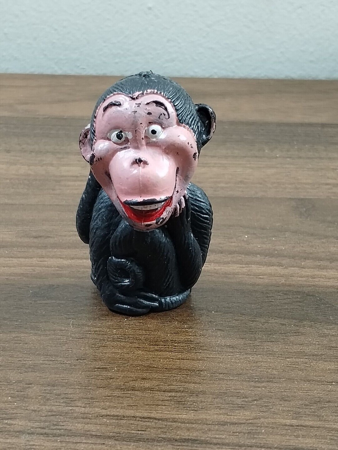 Vtg Creepy Circus Chimp Monkey Cake Topper Chimpanzee 1.5" Hong Kong ...