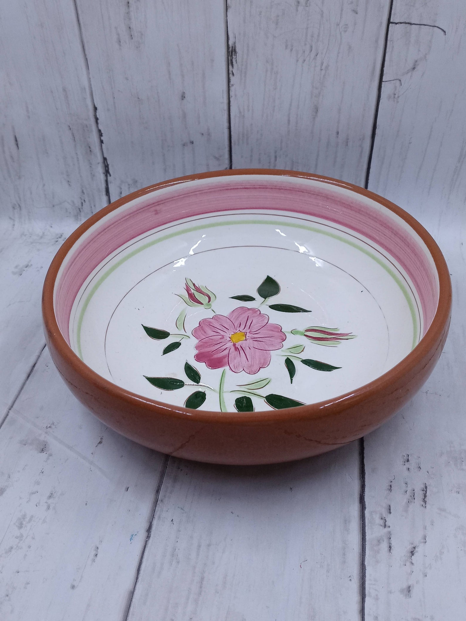 Vintage Wild Rose by Stangl Pottery Dinnerware Mid Cent Modern Pink ...