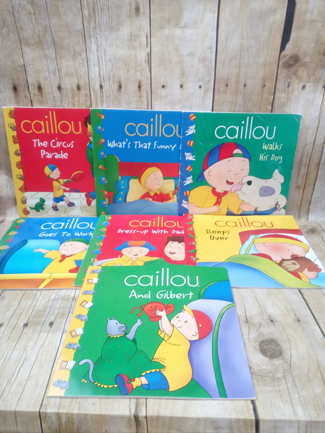 Caillou Softcover Books PBS Kids TV Show Set of 7 Childrens Books (bb4 ...