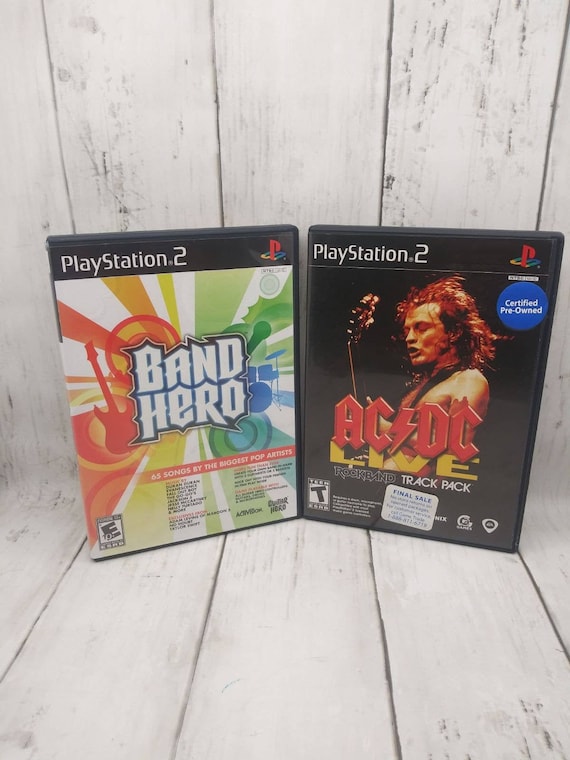 PS2 AC/DC Live & Band Hero Playstation 2 Games | Etsy