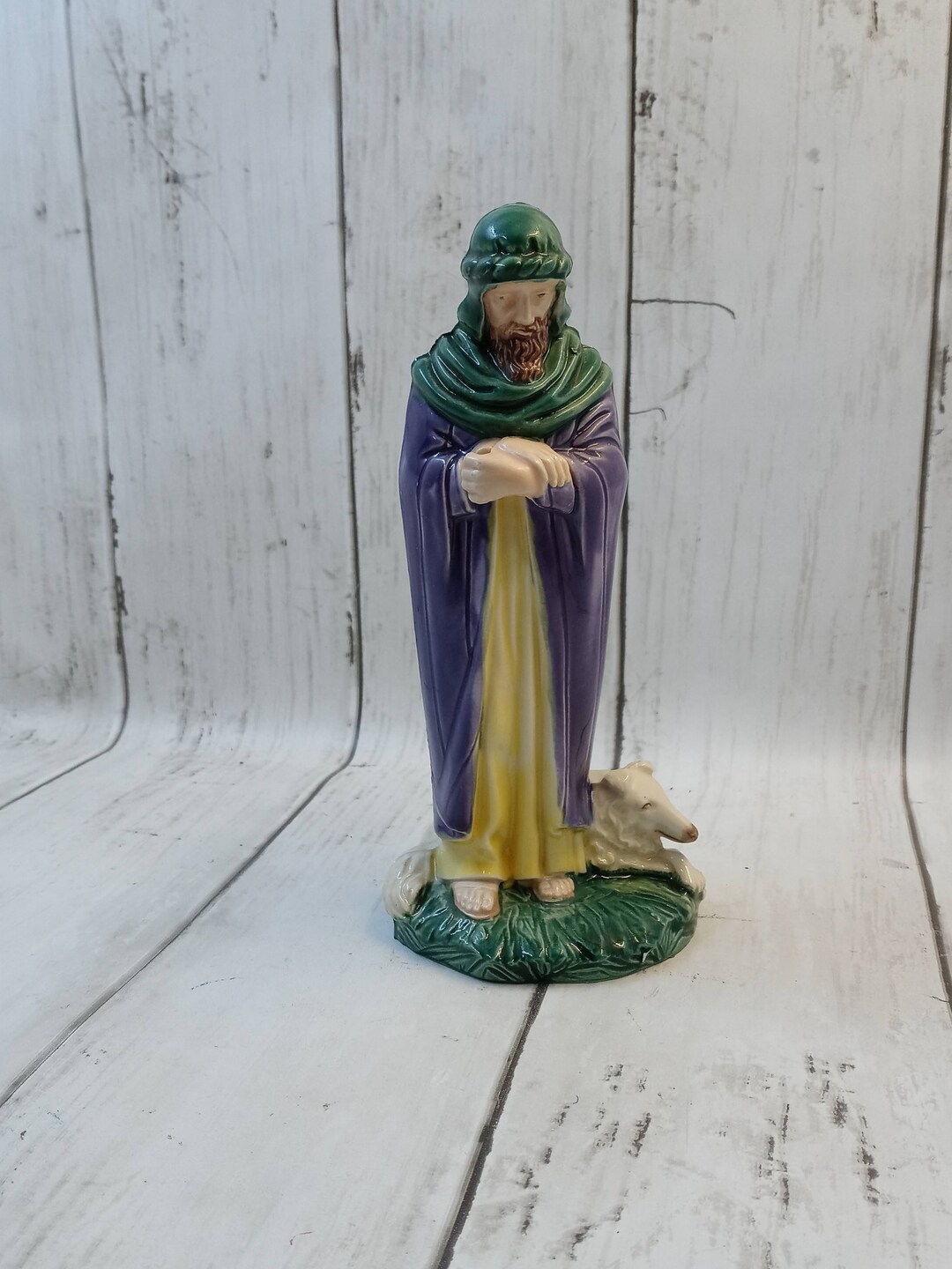 Vintage Holland Molds Nativity Set Shepard With Collie Sheep - Etsy Vintage Holland Molds Nativity Set Shepard With Collie Sheep - Etsy