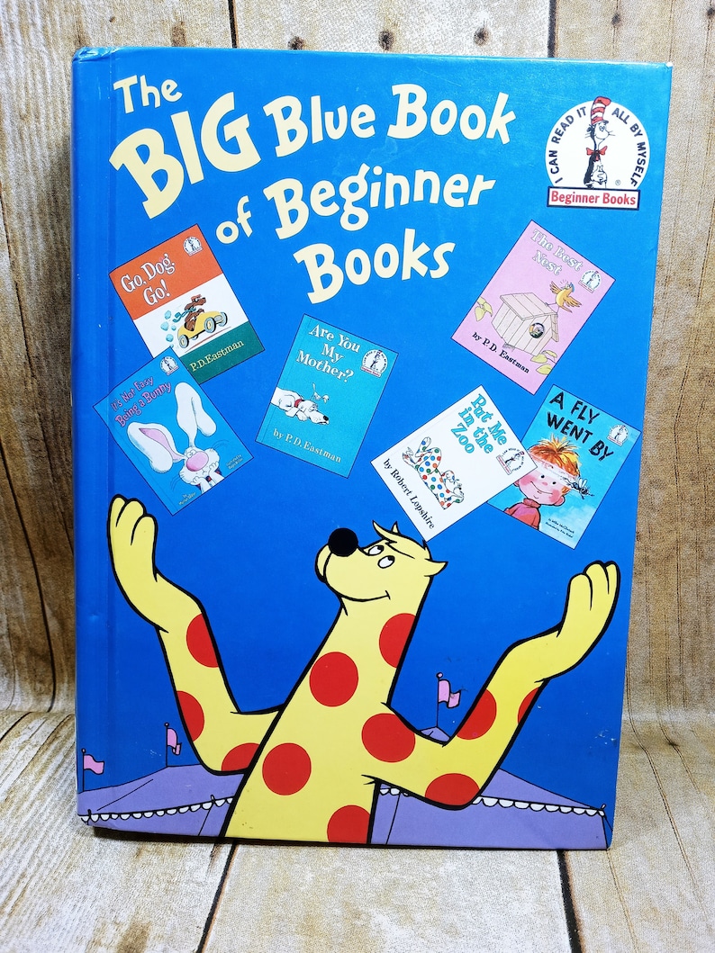 Vintage the Big Blue Book of Beginner Books Dr Seuss 6 Books | Etsy