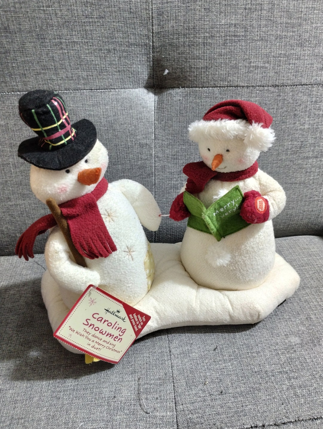 Hallmark Jingle Pals Snow People W/ Sound & Motion Caroling Snowmen ...