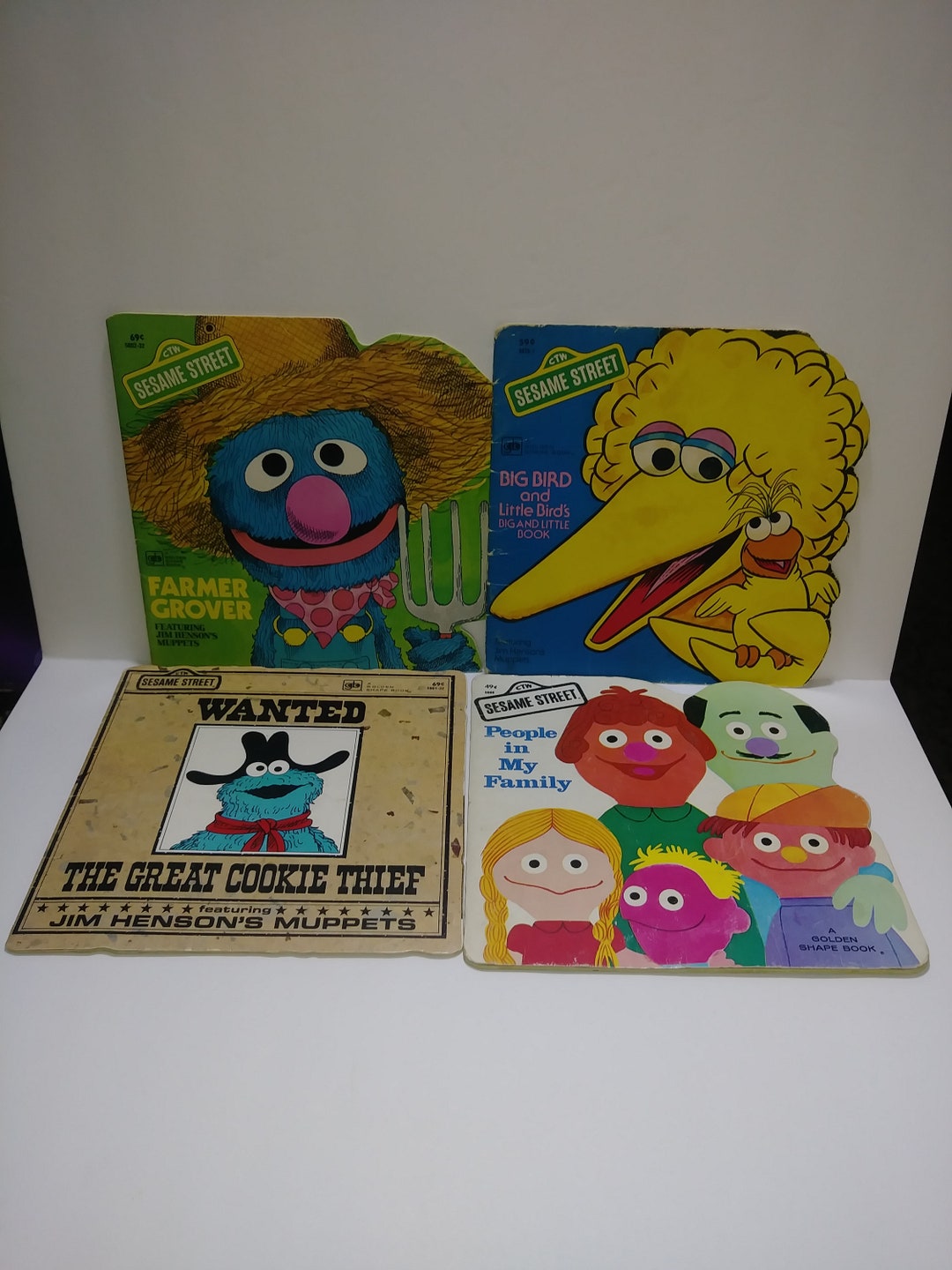 Vintage Sesame Street Golden Shape Books Set of (bb4) - Etsy