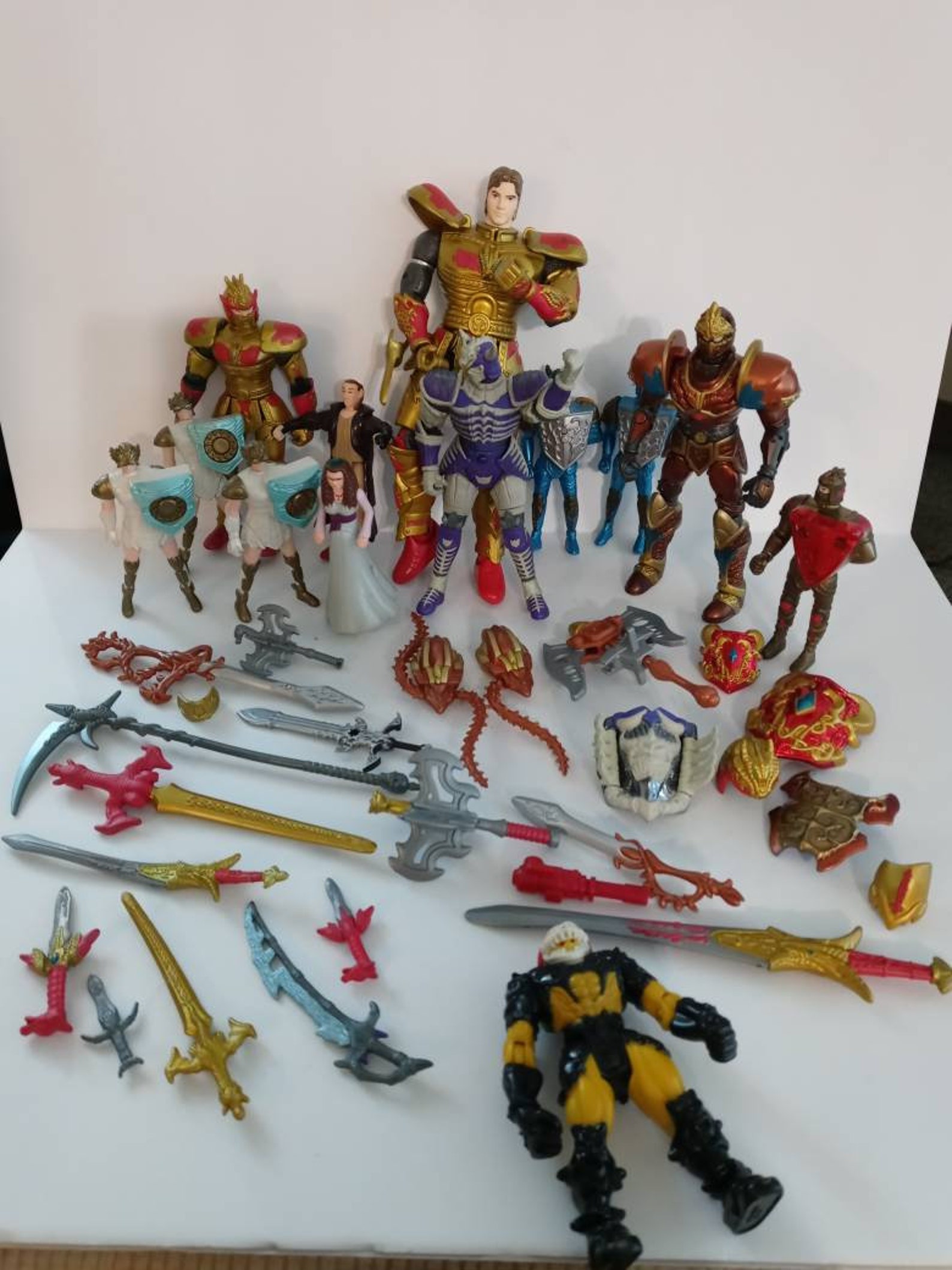 Vintage Mystic Knights Action Figures w/ Accessories Weapons | Etsy