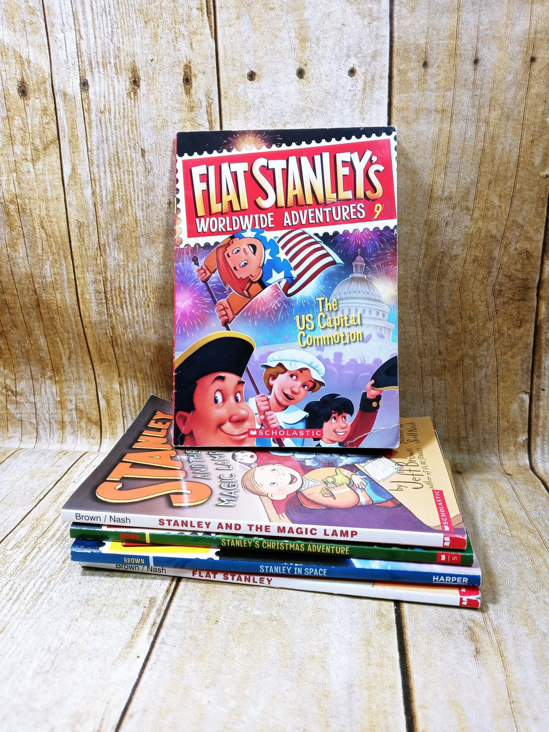 Vintage Flat Stanley by Jeff Brown 5 Book Bundle bb6 - Etsy