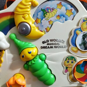 Vtg Playskool Glo Worm's Musical Dream World 1985 Crib Toy (hsu) - Etsy