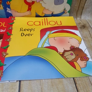 Caillou Softcover Books PBS Kids TV Show Set of 7 Childrens Books (bb4 ...